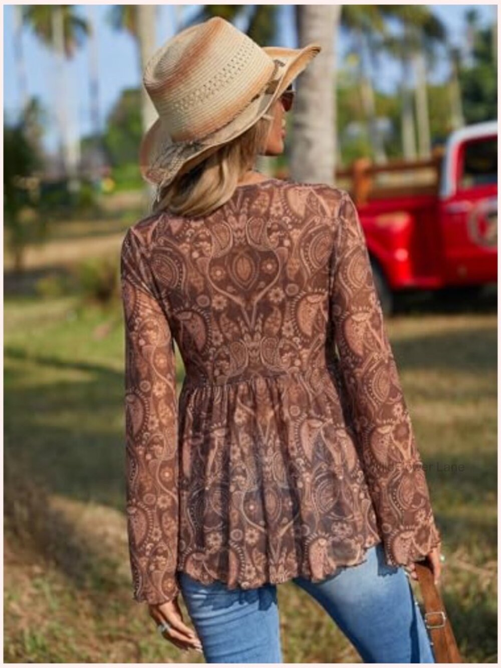 Tops | Verdusa Womens 7s Country Concert Western Peplum Boho Blouse ...